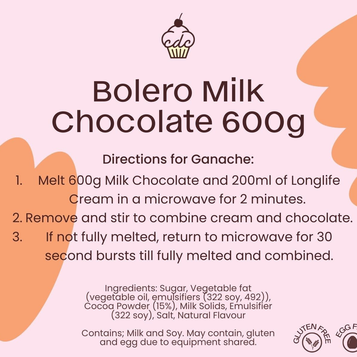 BOLERO MILK COMPOUND CHOCOLATE 600G – Cake Decorating Central
