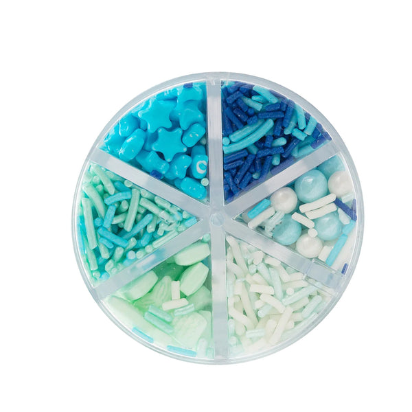 Sprinkles 6 Cell BLUE BEYOND Sprinkles (85g) | Cake Decorating Central