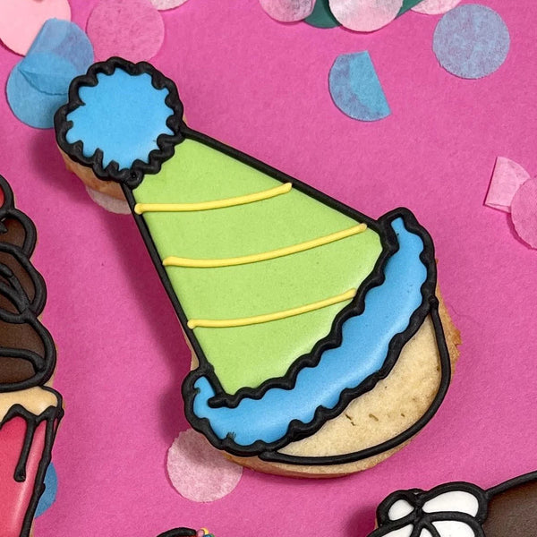 Party Hat Cutter and Dough Imprint Set by The Confectionist | Cake Decorating Central