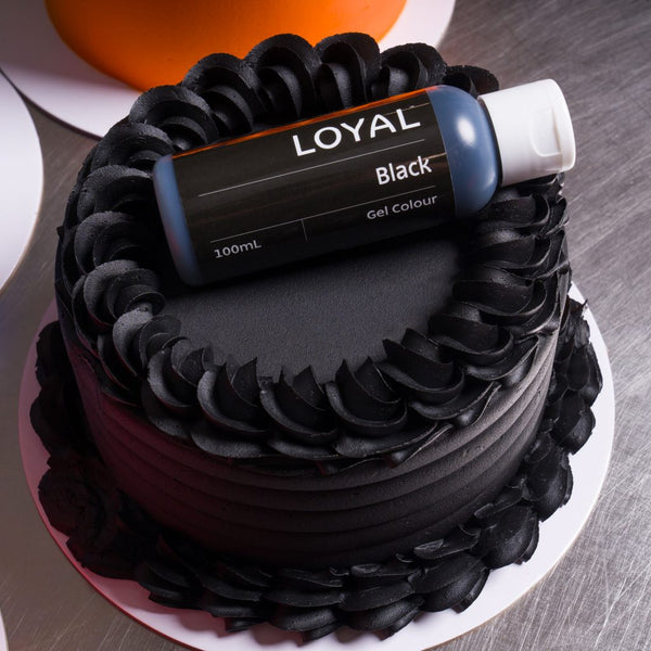 LOYAL COLOUR GEL BLACK 100ML | Cake Decorating Central
