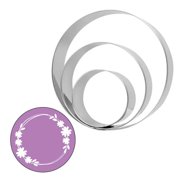CIRCLE COOKIE CUTTER SET OF 3 | Cake Decorating Central