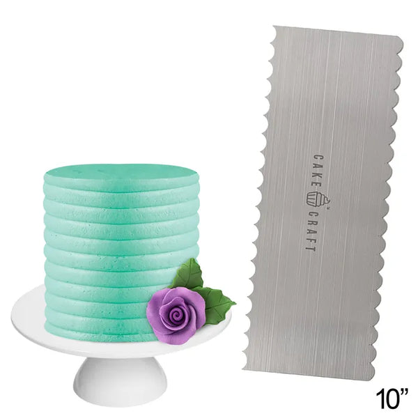 Buttercream Comb Scraper CURVES 10 inch | Cake Decorating Central