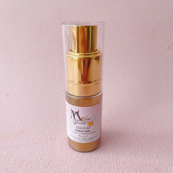 MORE BLOW Gold AF Glitz Puffer | Cake Decorating Central