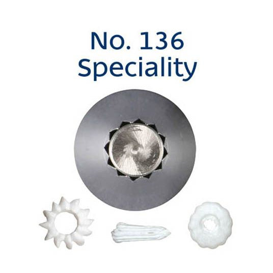 Loyal Piping Tip 136 SPECIALITY STANDARD S/S | Cake Decorating Central
