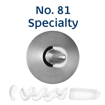 Loyal Piping Tip 81 SPECIALITY STANDARD S/S | Cake Decorating Central