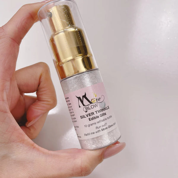 MORE BLOW Silver Twinkle Glitz Puffer | Cake Decorating Central