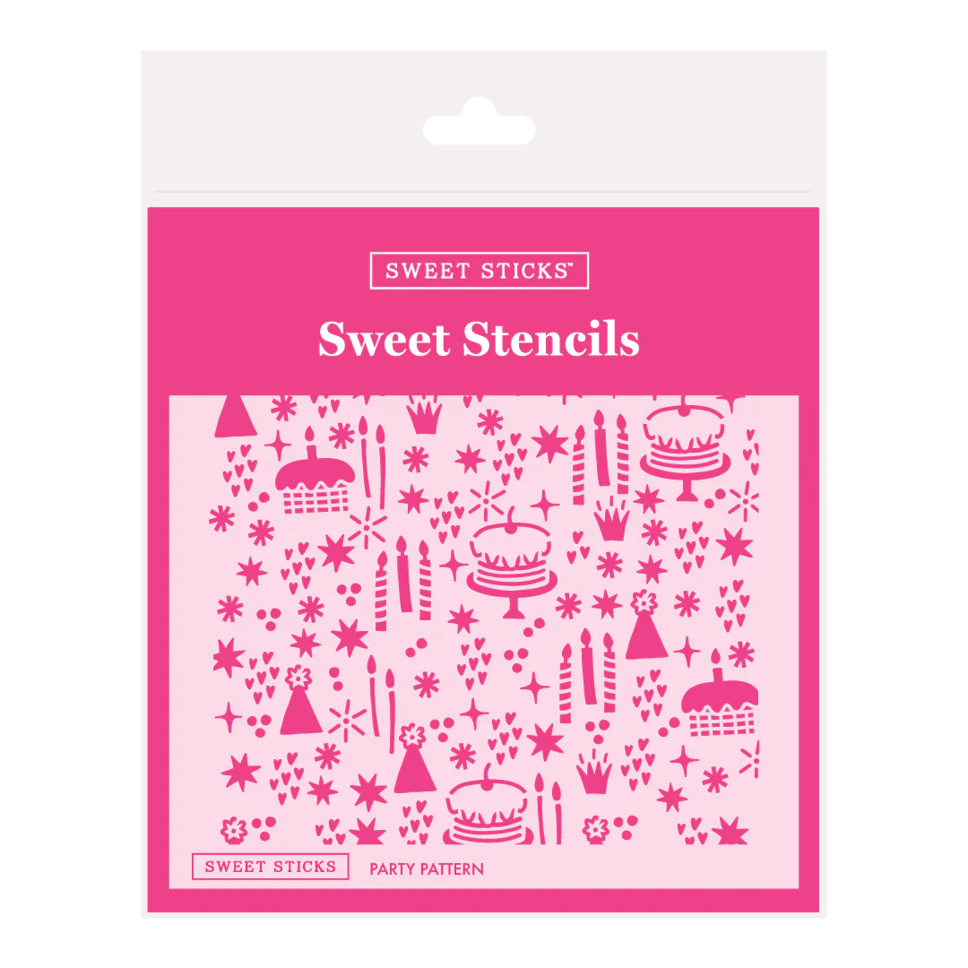 Party Pattern Sweet Stencil | Cake Decorating Central
