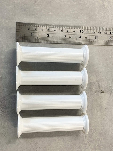 4inch High White Pillar (4pk) | Cake Decorating Central