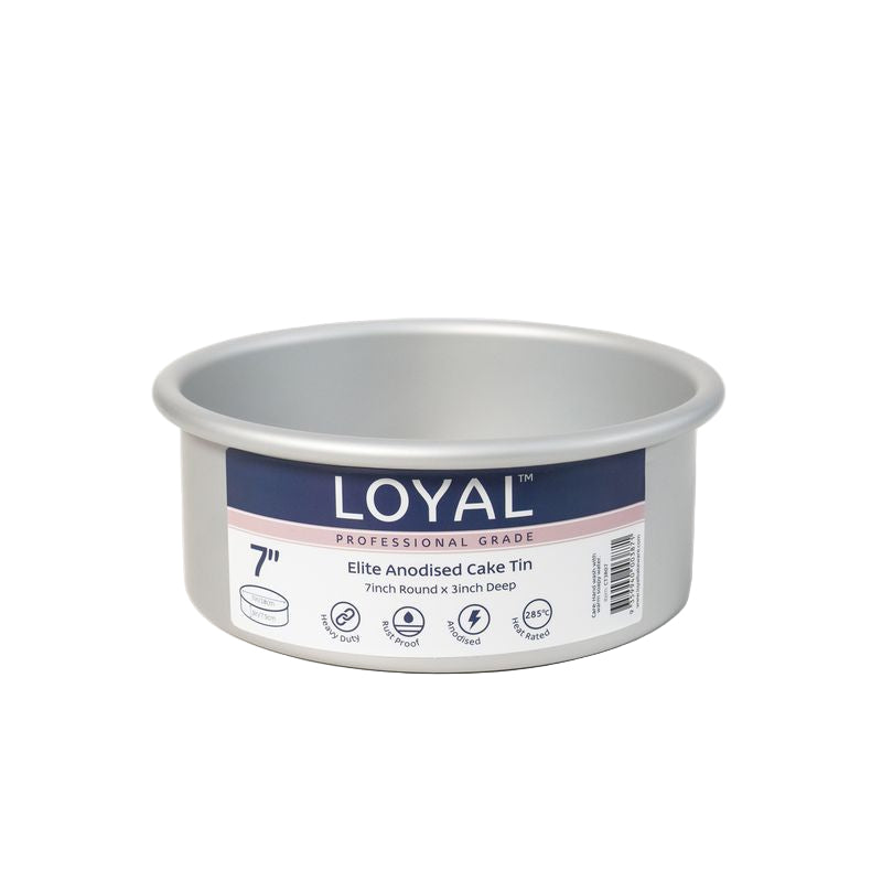 7inch Round Cake Tin 3 inches high (18cm) – Cake Decorating Central