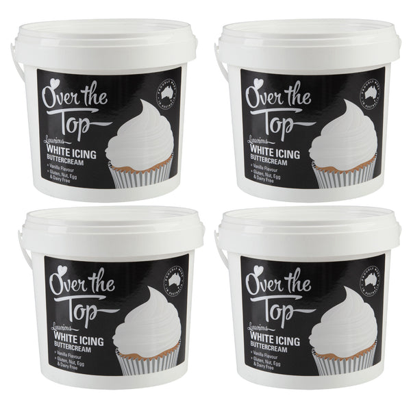 OTT BUTTERCREAM 1.7KG WHITE - 4 PACK | Cake Decorating Central