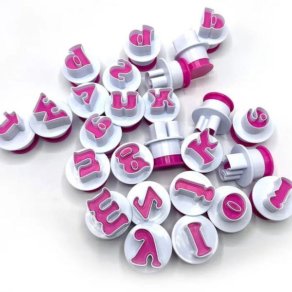 Alphabet Lower Case LARGE Plunger Cutter Set | Cake Decorating Central