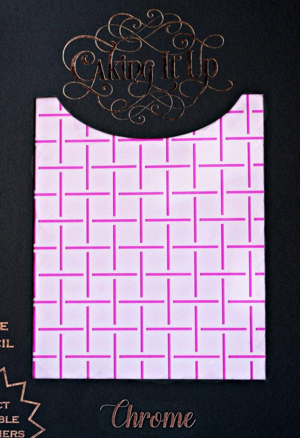 Caking It Up CHROME Cake Stencil | Cake Decorating Central