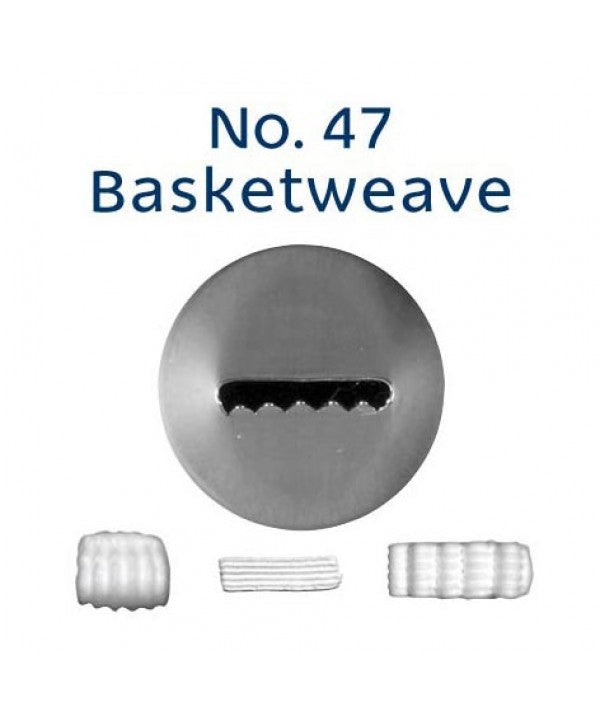 Loyal Piping Tip 47 BASKETWEAVE | Cake Decorating Central