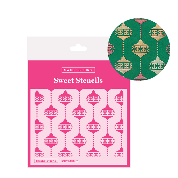 Jolly Baubles Sweet Stencil | Cake Decorating Central