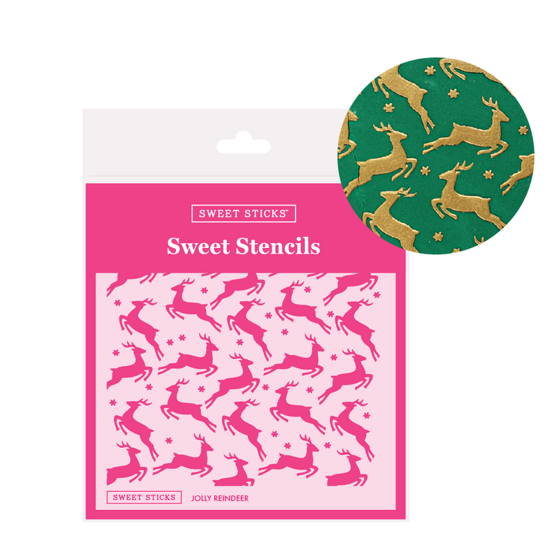Jolly Reindeer Sweet Stencil | Cake Decorating Central